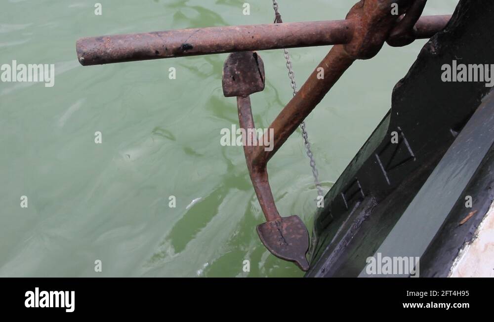 Sailing barge anchor Stock Video Footage - Alamy