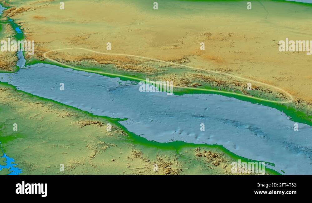 Mapa Das Montanhas De Hejaz