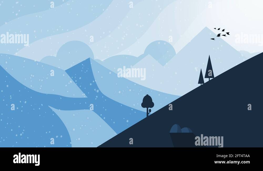 Blue mountain cartoon vector Stock Videos & Footage - HD and 4K Video ...