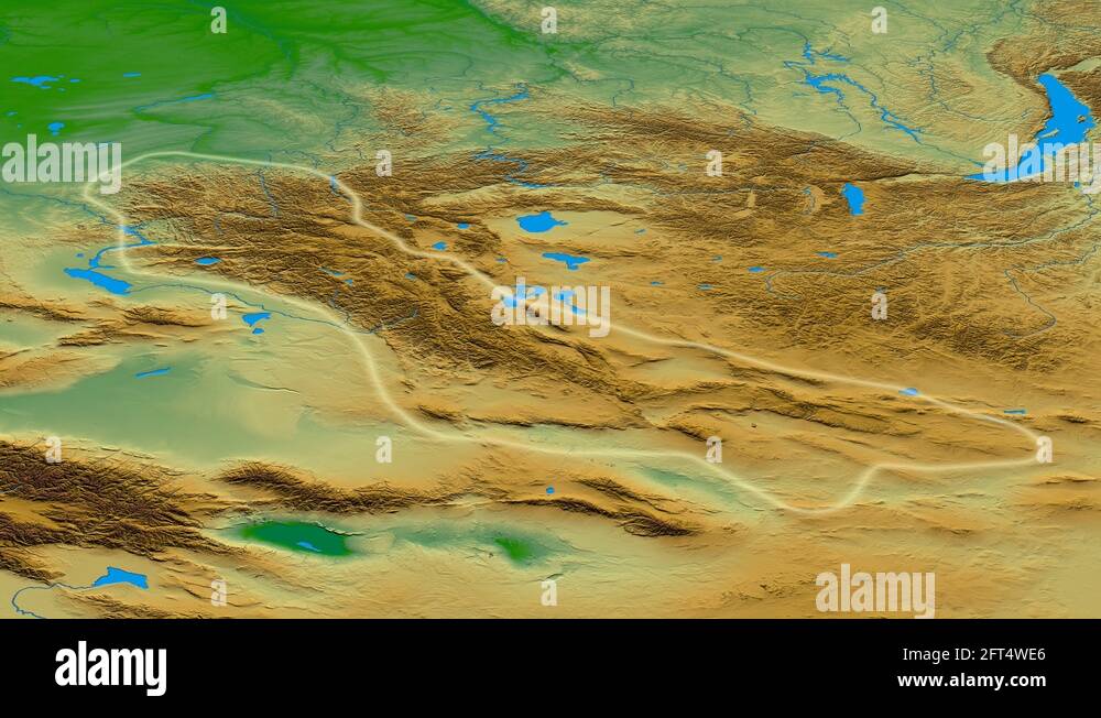 Alay Mountains Map