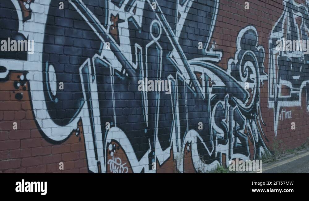 Brick wall with graffiti illustration Stock Videos & Footage - HD and ...