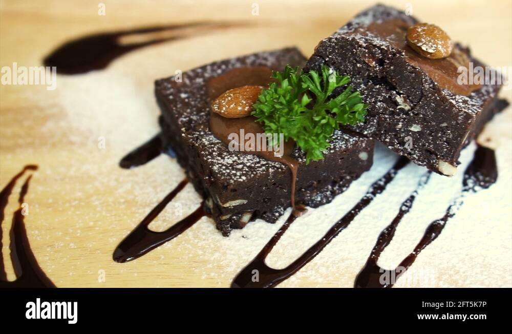 Dark chocolate brownie Stock Videos & Footage - HD and 4K Video Clips ...