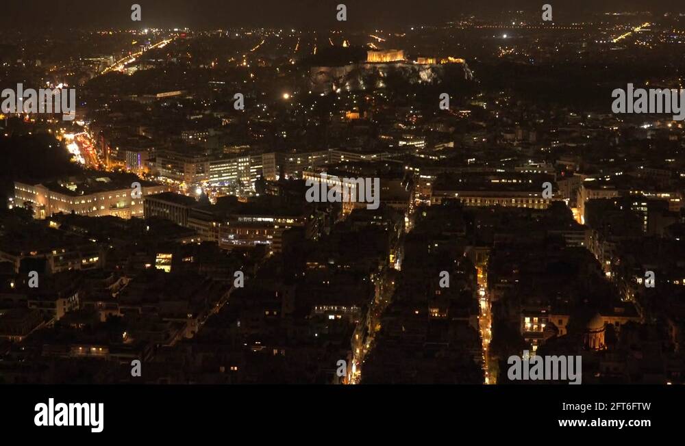 Athens city at night with acropolis Stock Videos & Footage - HD and 4K ...
