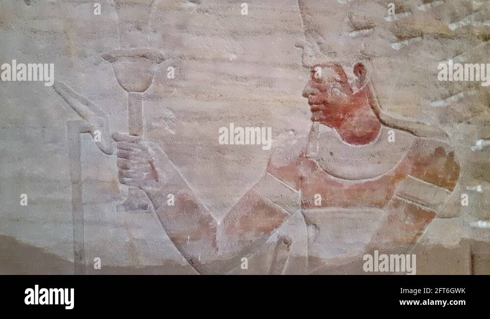 Ancient Egyptian hieroglyphics, old writing system, close up, Berlin ...