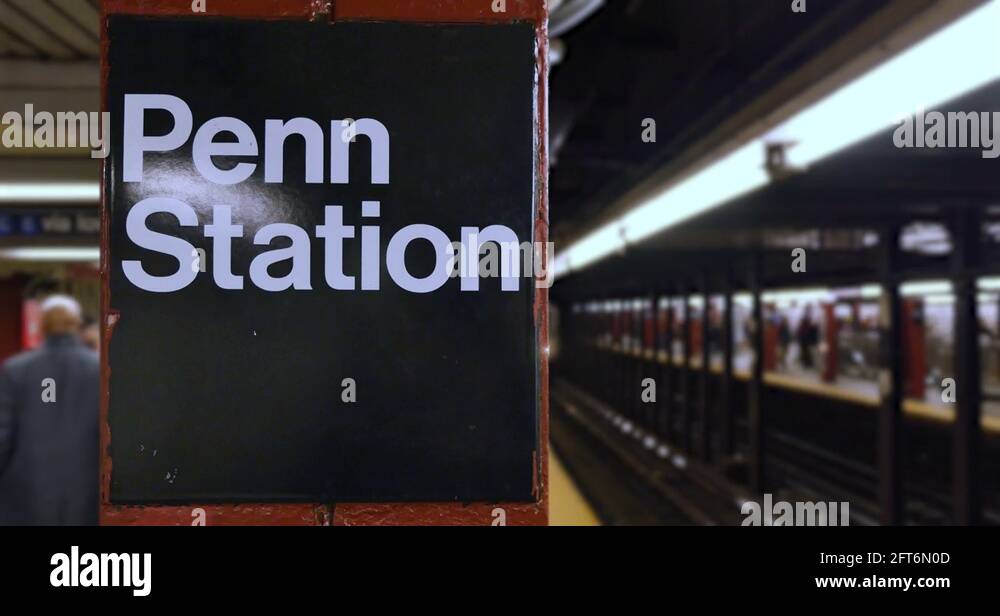 Penn subway station sign Stock Videos & Footage - HD and 4K Video Clips ...