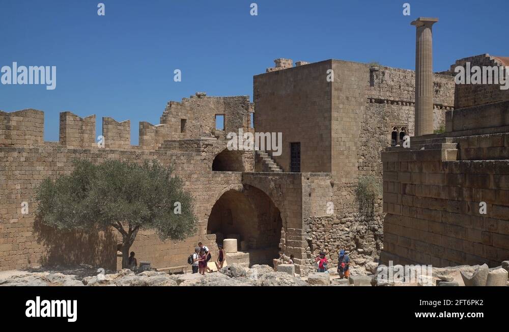 Lindos acropolis castle Stock Videos & Footage - HD and 4K Video Clips ...