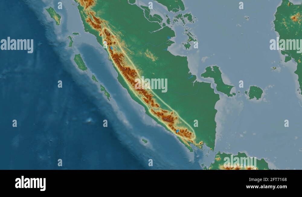 barisan mountains on map