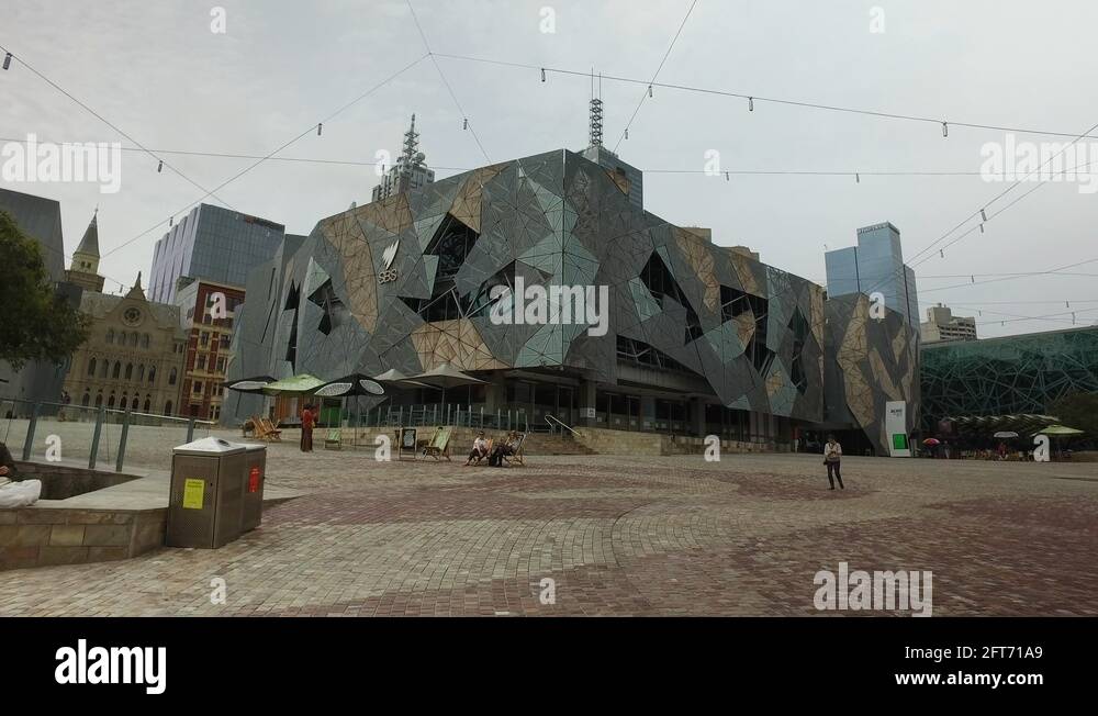 Federation square building melbourne australia Stock Videos & Footage ...