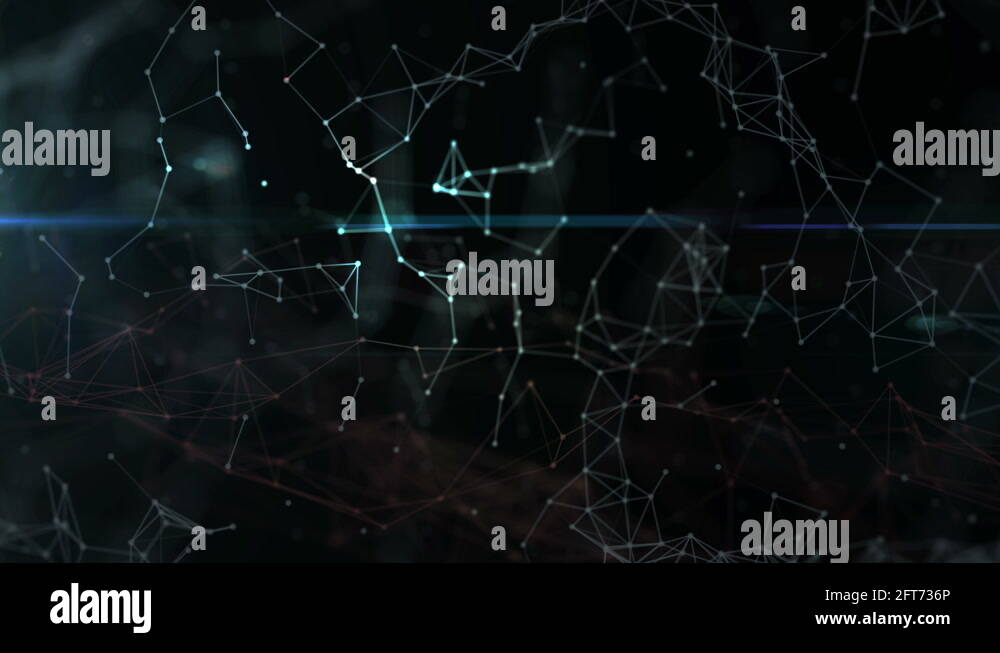Technologies. Abstract background with plexus connections wire frame web Stock Video Footage - Alamy