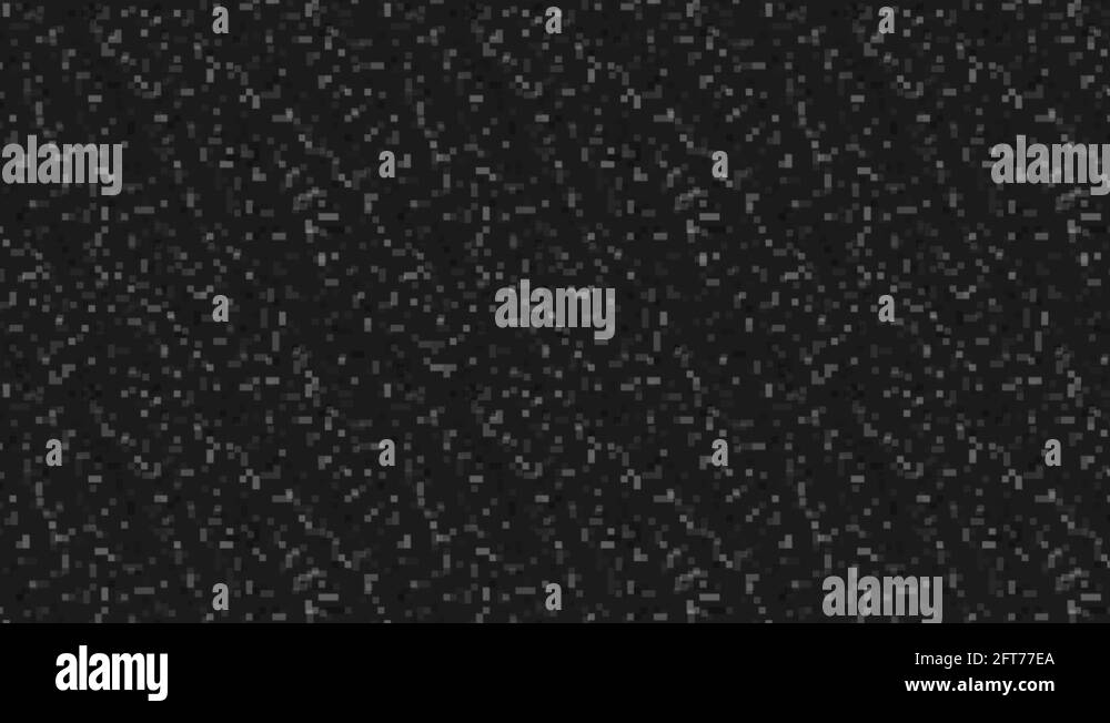 A flickering analog TV signal. Pixel art television interference ...