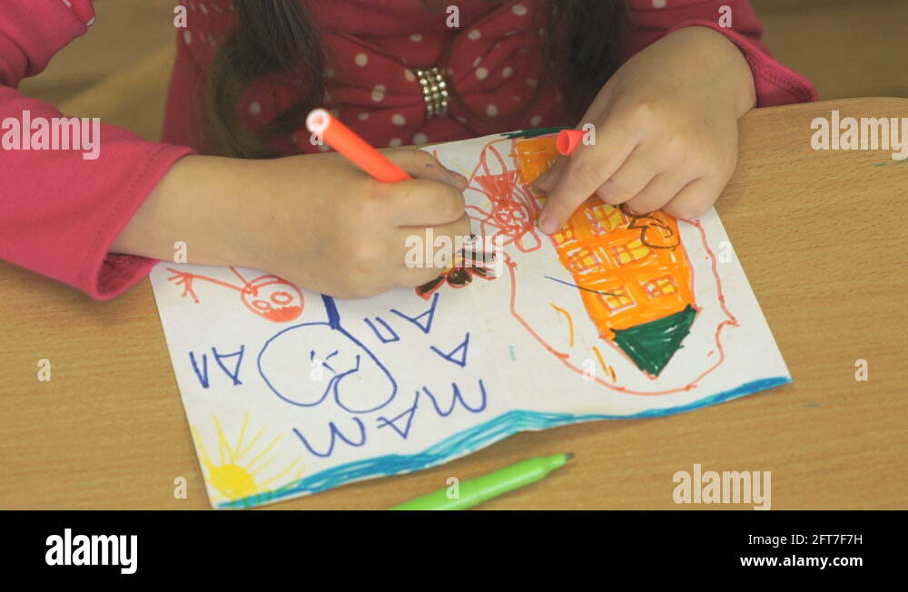 Kid and markers Stock Videos & Footage - HD and 4K Video Clips - Alamy