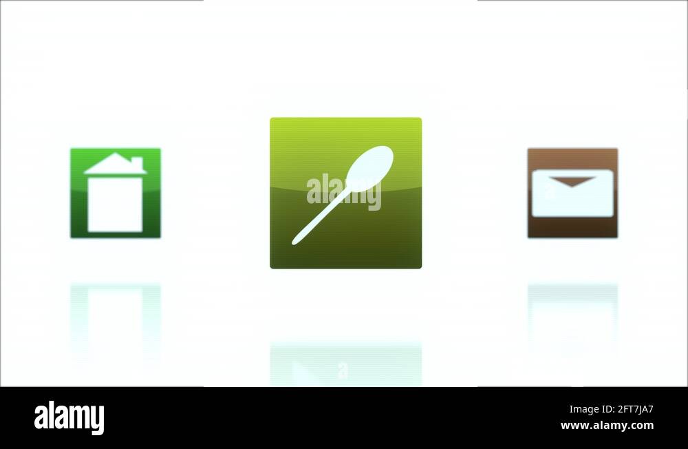 Digital Modern Futuristic App Icons Swiping in Seamless Loop Stock ...
