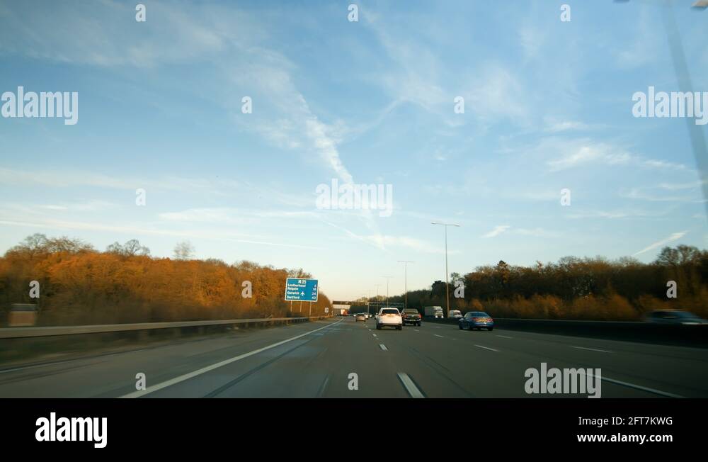 M25 motorway sign Stock Videos & Footage - HD and 4K Video Clips - Alamy