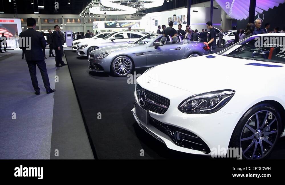 Mercedes Benz cars on display at Thailand Motor Expo 2016 in Bangkok ...