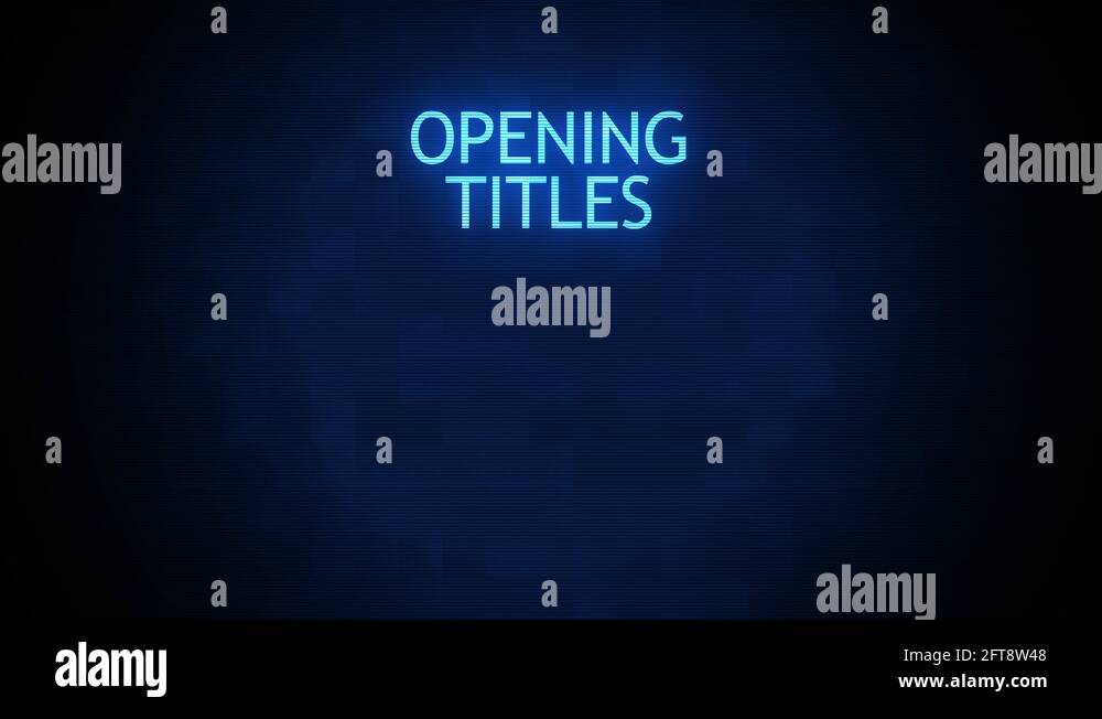 Film opening titles Stock Videos & Footage - HD and 4K Video Clips - Alamy