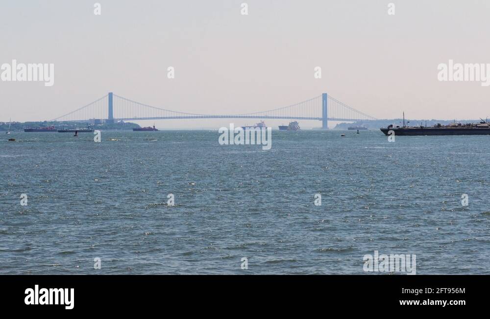 Architecture bridge verrazano narrows bridge Stock Videos & Footage ...