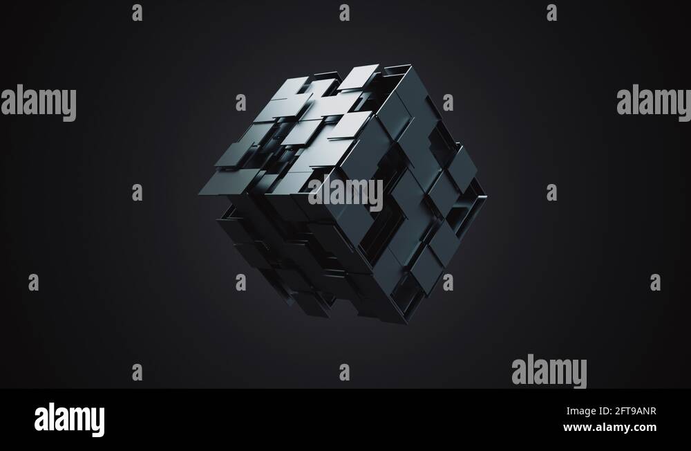 Rotate Abstract Cube, 3d Loopable Animation 4k Stock Video Footage - Alamy