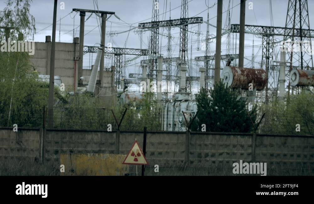 Power Lines Chernobyl Power Plant.electric High Voltage Substation ...