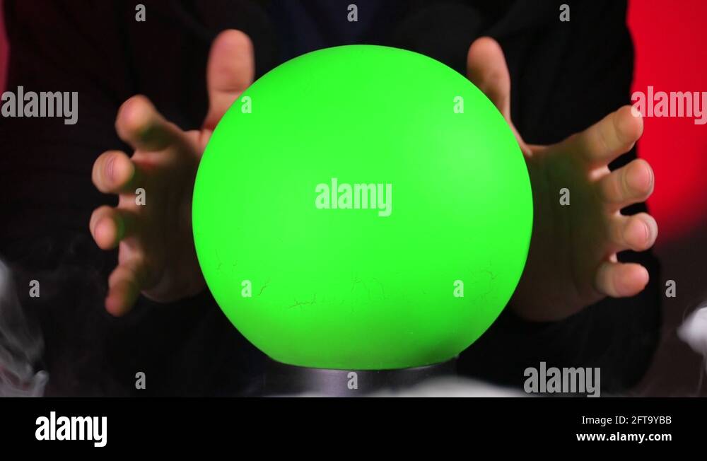 Magic Ball with Green Screen Stock Video Footage - Alamy