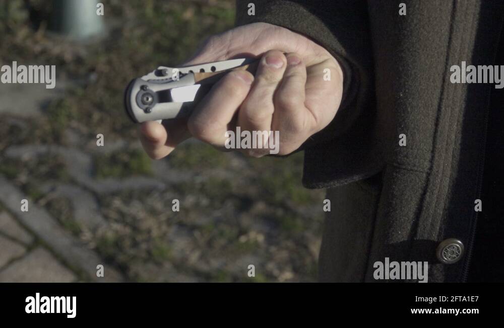 An open switchblade knife Stock Videos & Footage - HD and 4K Video ...