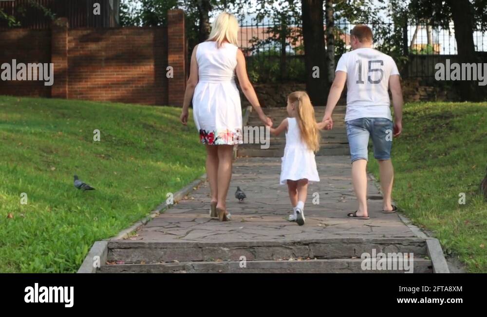 Father daughter mother back view Stock Videos & Footage - HD and 4K ...