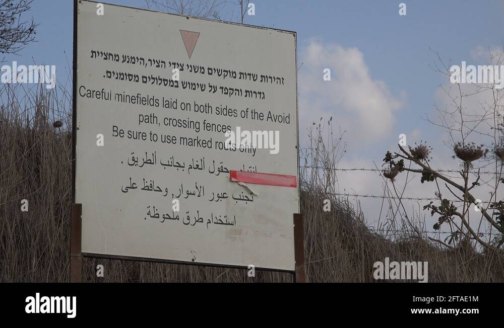 Minefields warning sign Stock Videos & Footage - HD and 4K Video Clips ...