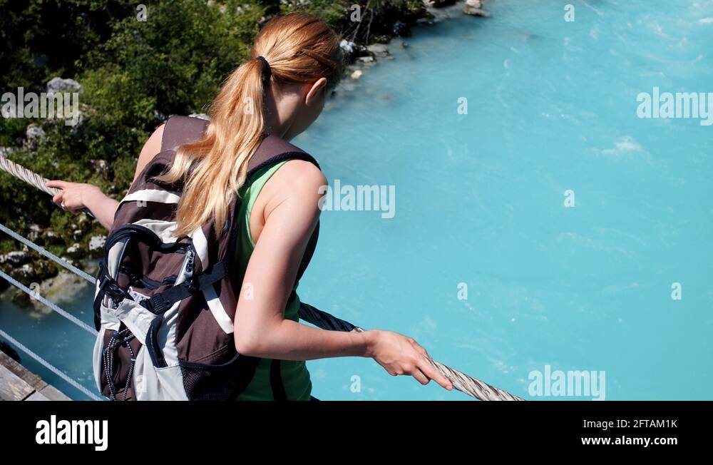 Female looking over bridge Stock Videos & Footage - HD and 4K Video ...