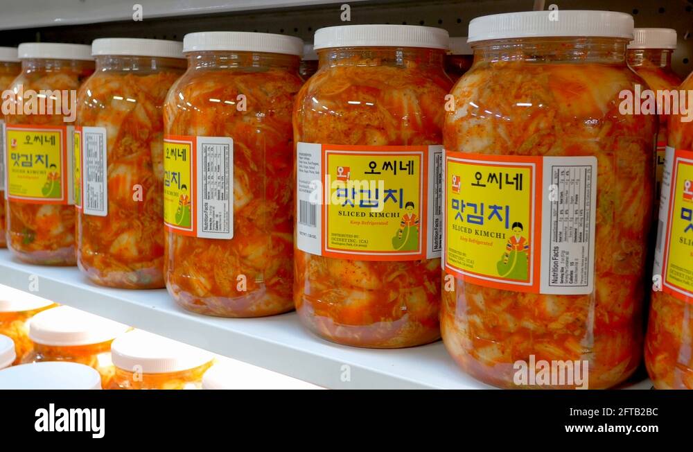 Korean kimchi in jar Stock Videos & Footage - HD and 4K Video Clips - Alamy