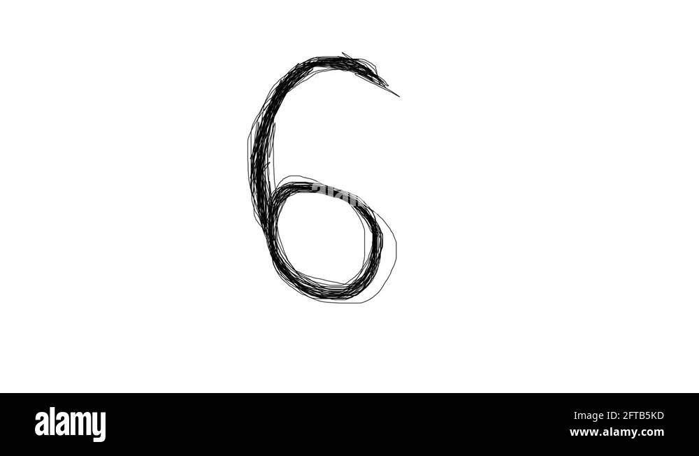 Handwritten number 6 Stock Videos & Footage - HD and 4K Video Clips - Alamy