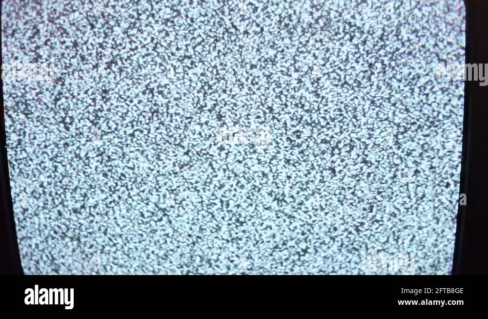 Television static noise black white Stock Video Footage - Alamy