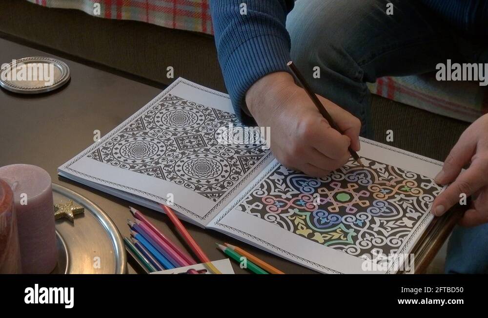 Hand holding crayon coloring Stock Videos & Footage - HD and 4K Video ...