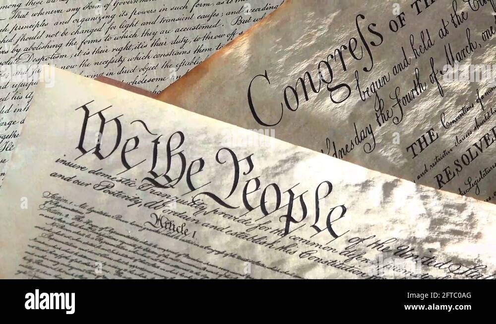 4k United States Bill of Rights Preamble to the Constitution and ...