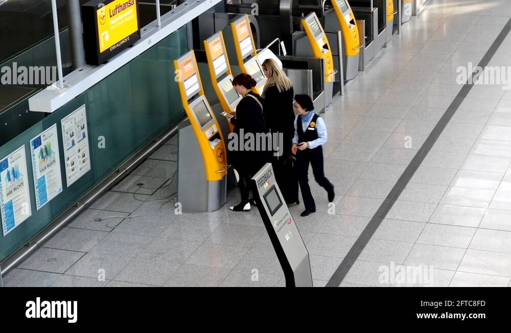 Check in machine airport terminal Stock Videos & Footage - HD and 4K ...