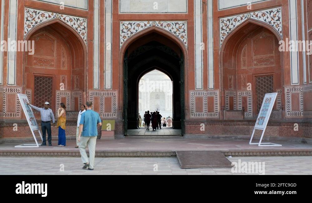 Taj mahal building india entrance gate Stock Videos & Footage - HD and ...