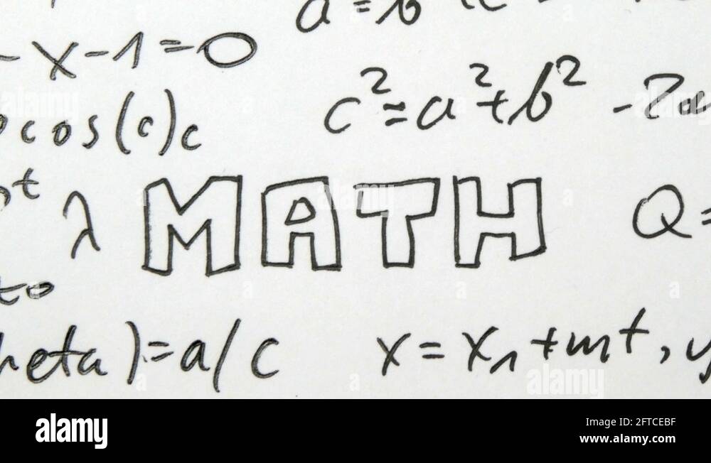 Mathematical formula handwriting paper Stock Videos & Footage - HD and ...