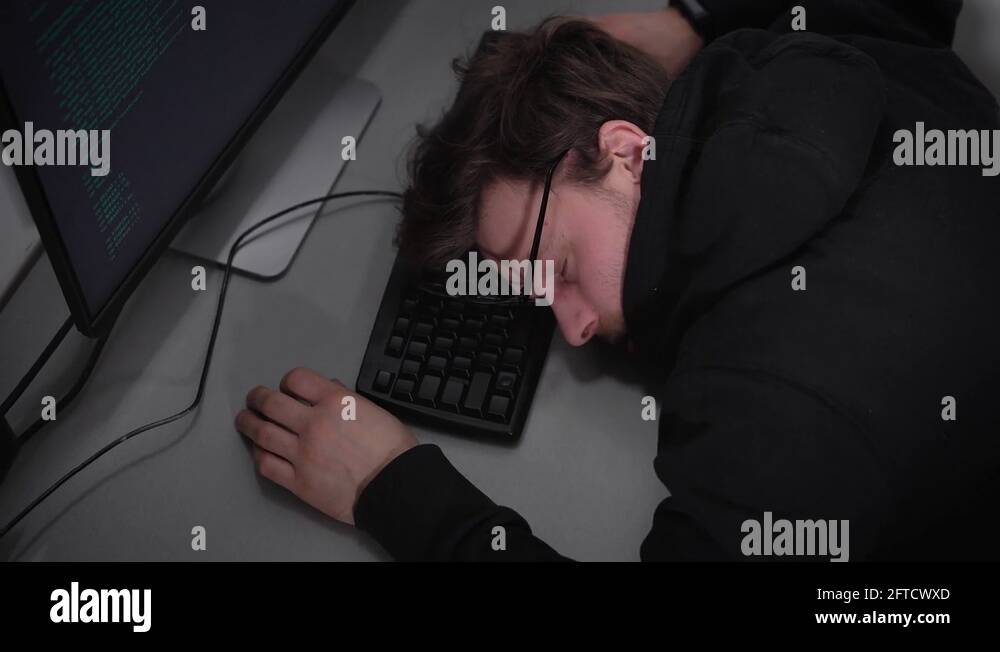 Student sleeping in computer room Stock Videos & Footage - HD and 4K ...