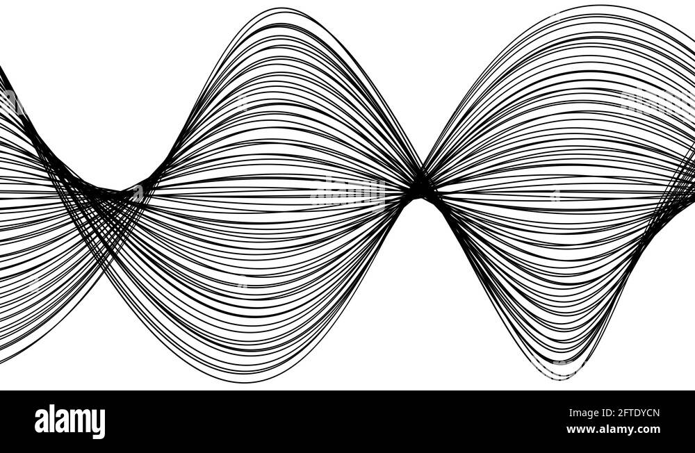 abstract warp line modern background loop white black Stock Video ...