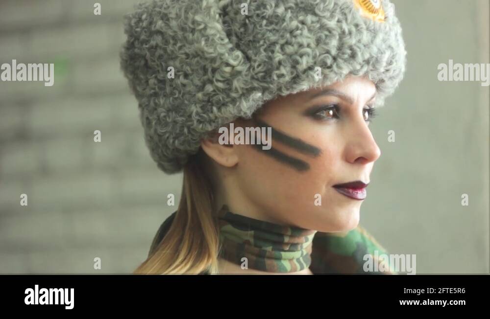 Woman in russian military uniform Stock Videos & Footage - HD and 4K ...