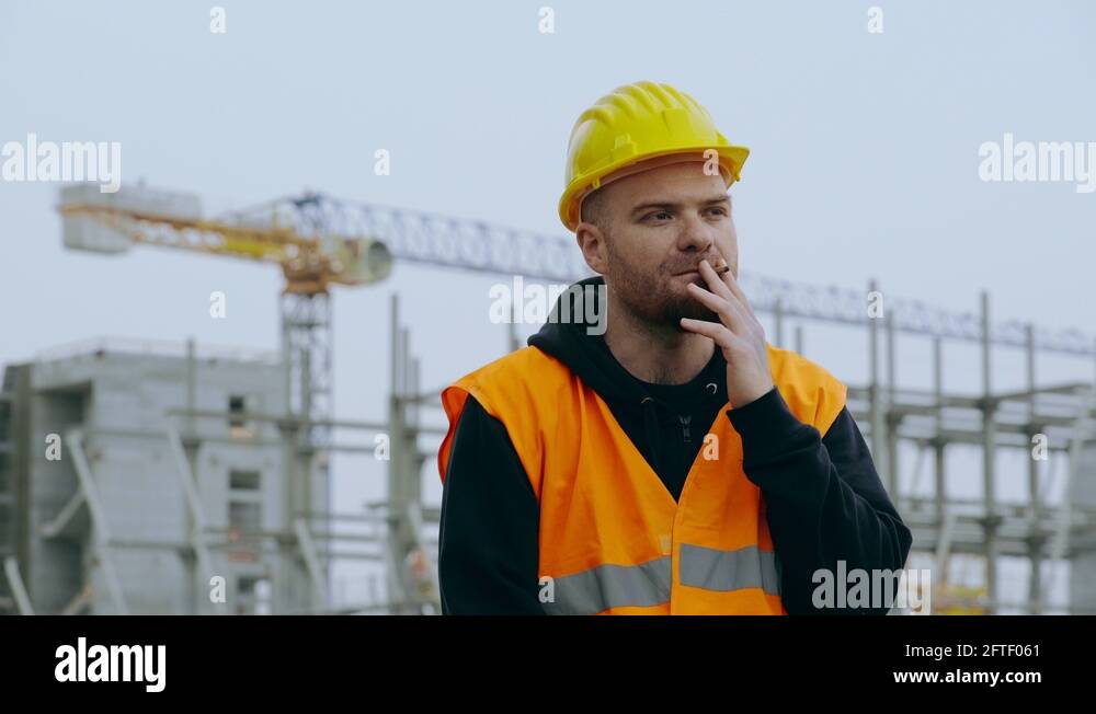 Construction worker smoking Stock Videos & Footage - HD and 4K Video ...