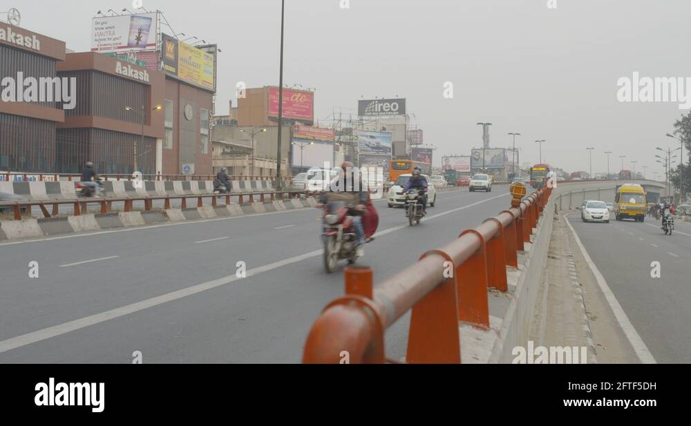 Ring Road in New Delhi, India Stock Video Footage - Alamy