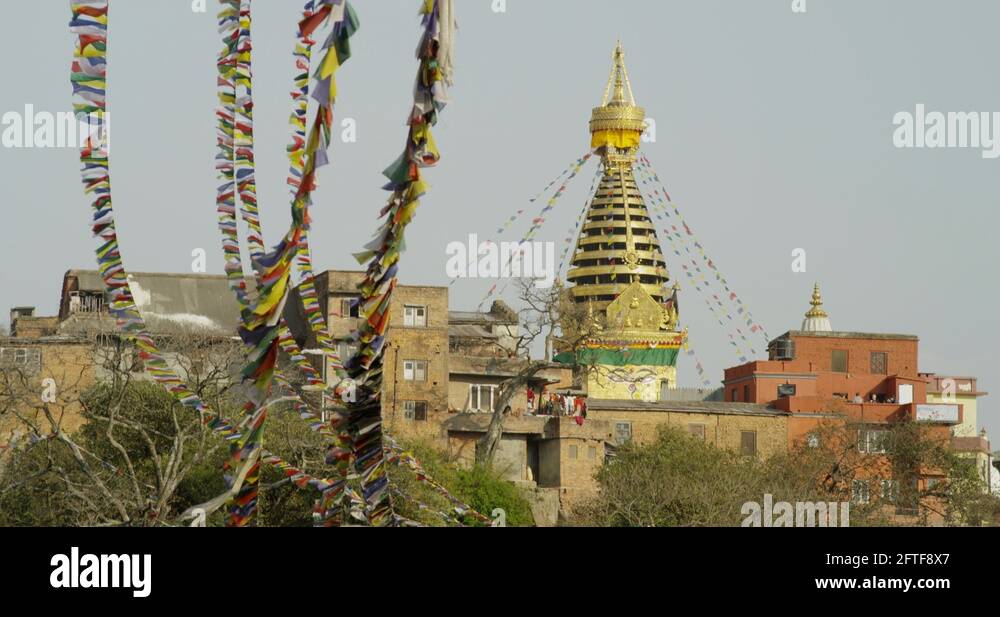 Thousands of Tibetant Prayer Flags can be seen at Swayambhunath (Monkey ...
