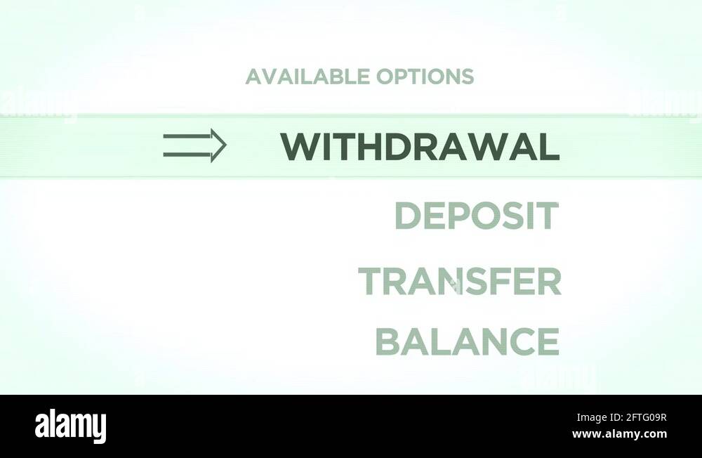 Withdrawal banking Stock Videos & Footage - HD and 4K Video Clips - Alamy
