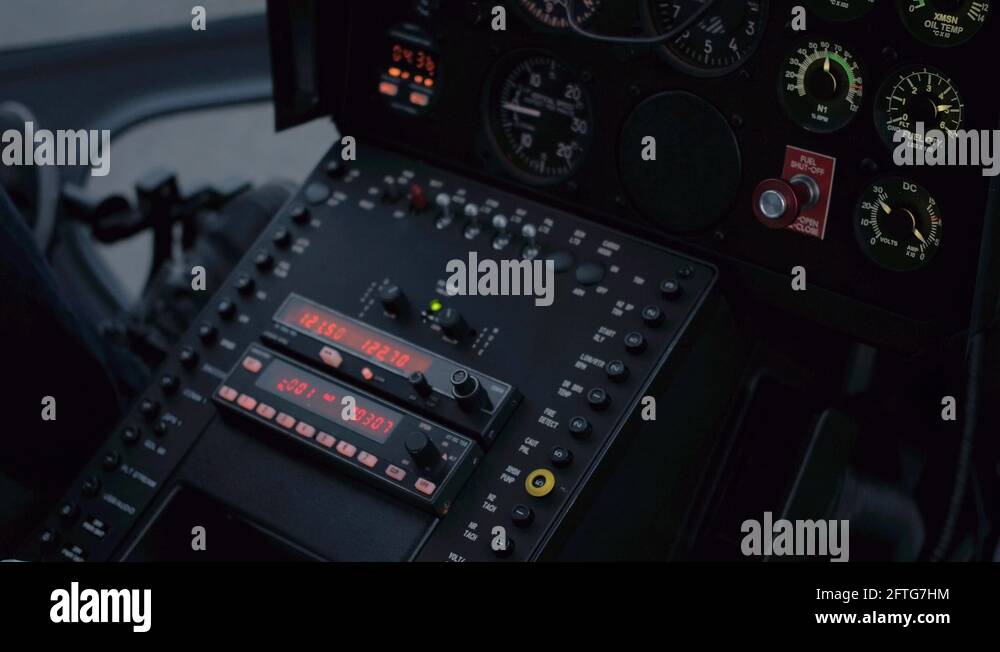 Close up instruments in helicopter cockpit Stock Videos & Footage - HD ...