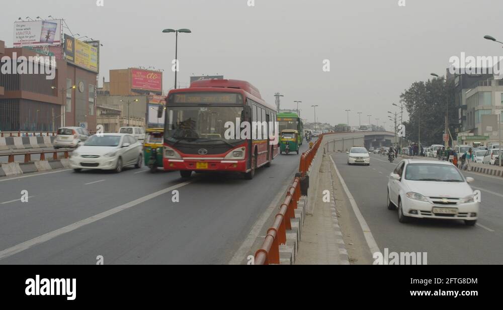 Ring Road in New Delhi, India Stock Video Footage - Alamy