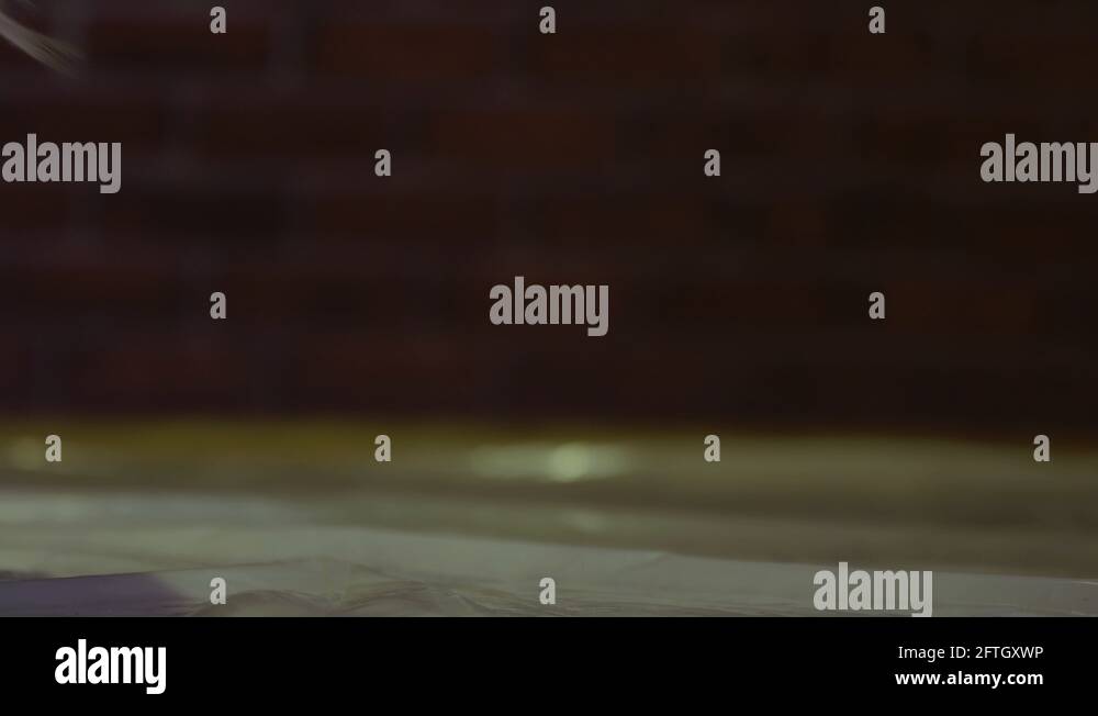 Close up as woman's head hits the floor as she falls down in pain Stock ...