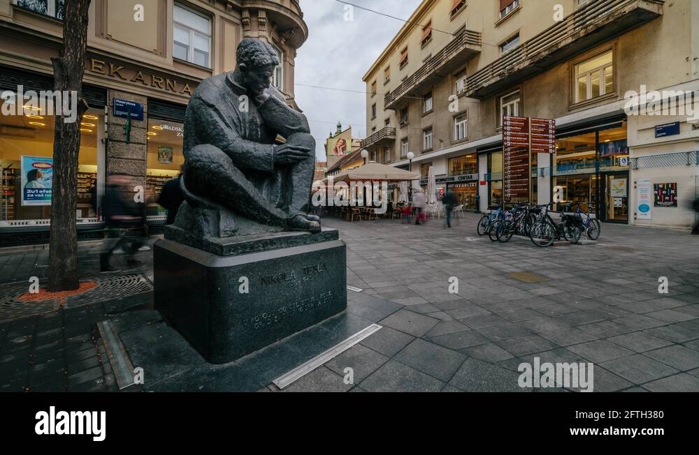 Nikola tesla statue zagreb croatia Stock Videos & Footage - HD and 4K ...