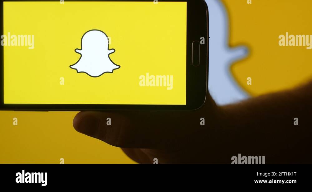 Snapchat mobile app icon Stock Videos & Footage - HD and 4K Video Clips ...