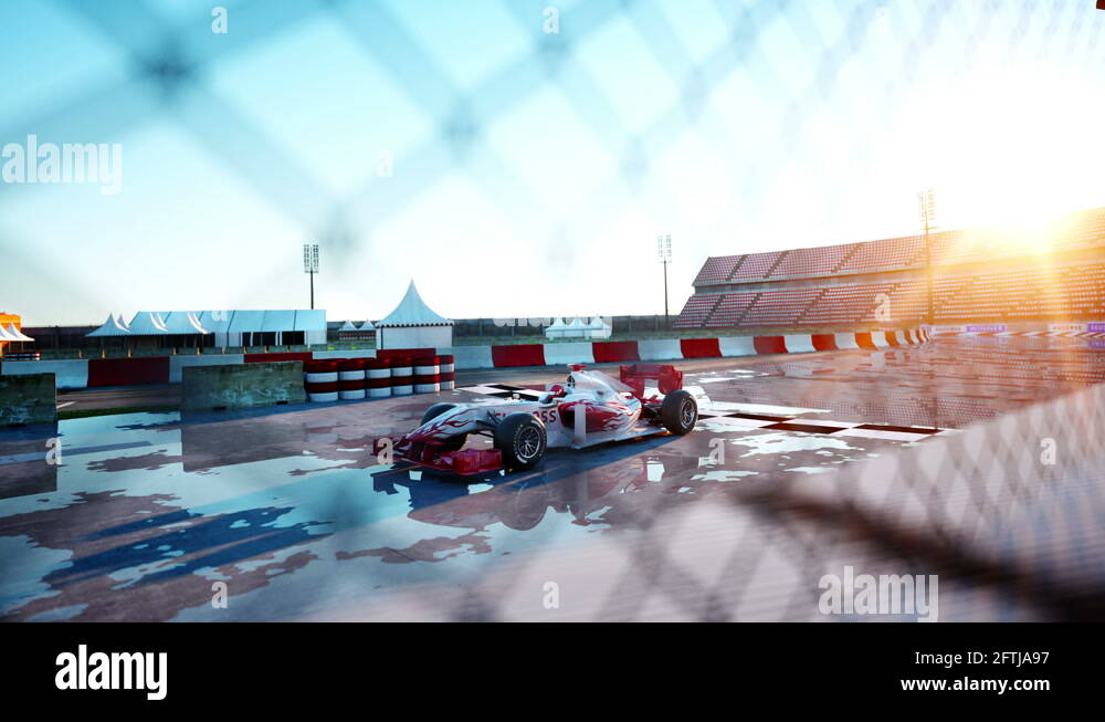 Racer of formula 1 in a racing car. Race and motivation concept. 4k ...