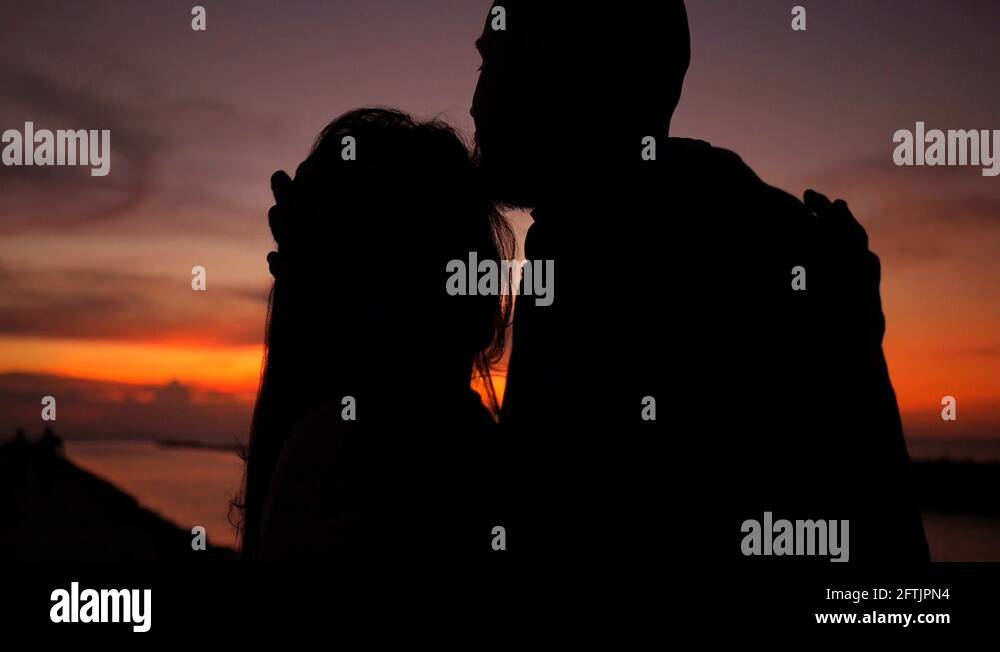 Couple silhouette embrace Stock Videos & Footage - HD and 4K Video ...