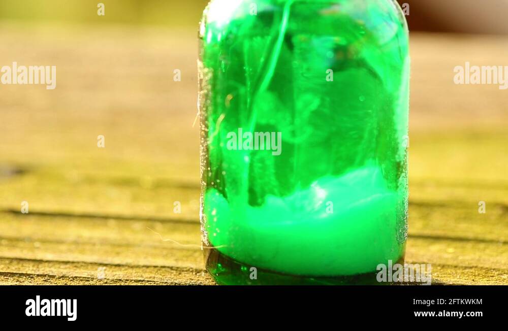 bubbling chemical reaction bubbles Stock Video Footage - Alamy